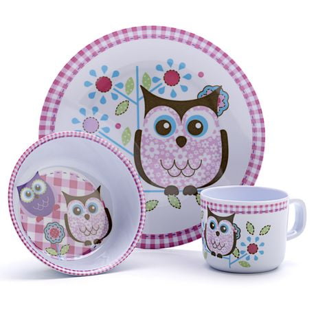 Owl Children's 3 Piece Dinnerware Set | Walmart Canada
