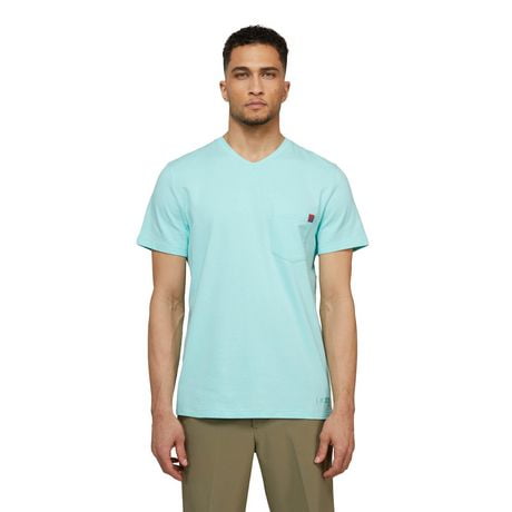 Click here for Mexx Men S T Shirt V Neck Logo Pocket Tee Ocean M prices