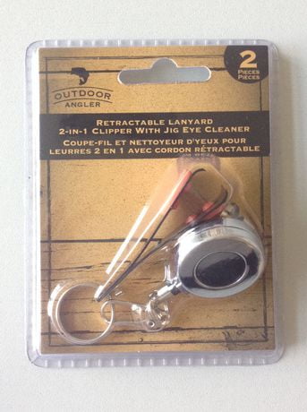Outdoor Angler Retractable lanyard 2-in-1 Clipper With Jig Eye Cleaner ...