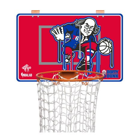 Dirty Dunk Over-the-Door Basketball Hoop Laundry Hamper - Philadelphia ...