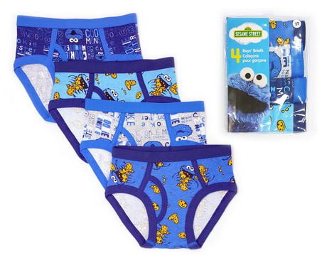 Click here for Sesame Street Toddler Boys 4 Pk Underwear Blue 3T prices