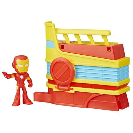 Marvel Spidey and His Amazing Friends City Blocks Stark Tower Toy ...