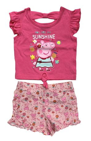 Peppa Pig Top & short 2 Piece Set - Walmart.ca