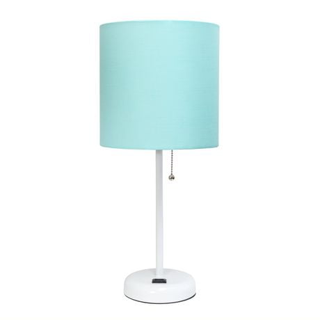 Click here for Limelights White Stick Lamp With Charging Outlet A... prices