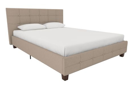 Click here for Dhp Rose Upholstered Bed Tan Queen prices