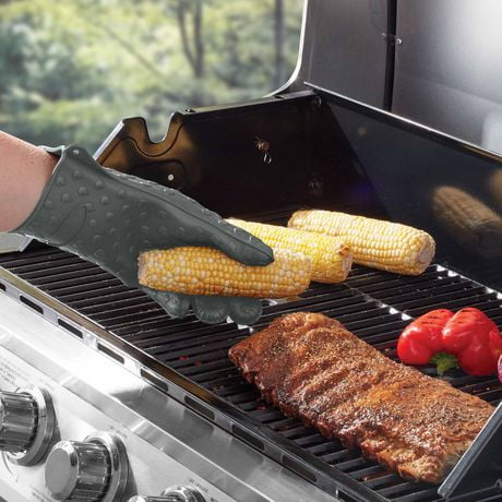 Click here for Expert Grill Silicone Gloves Grey prices
