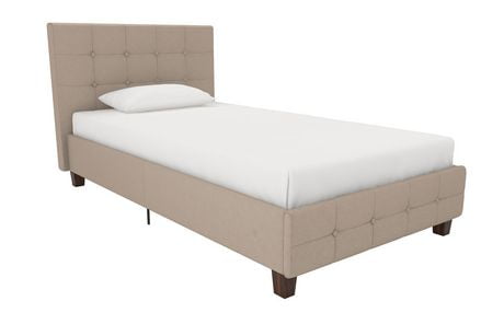 Click here for Dhp Rose Upholstered Bed Tan Twin prices