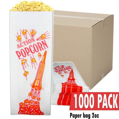 Box of 2 oz Popcorn Bags (1000PACK) - Walmart.ca