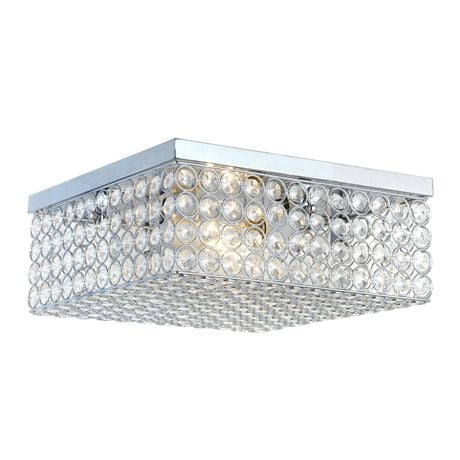 Click here for Elegant Designs 12 Elipse Square Flushmount Chrome... prices