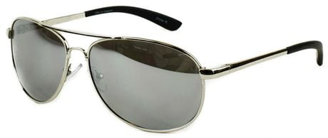 Click here for George Mens Polarized Silver Aviator Sunglasses Si... prices