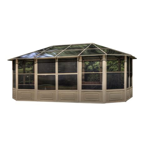 Click here for Gazebo Penguin Florence Solarium 12 Ft. X 18 Ft. I... prices