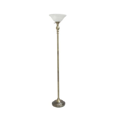 Click here for Elegant Designs 1 Light Torchiere Floor Lamp With... prices