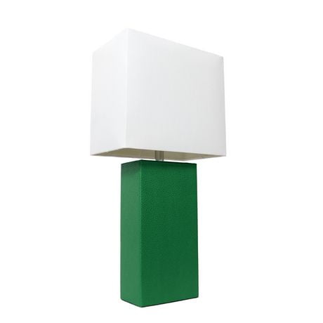 Click here for Elegant Designs Modern Leather Table Lamp With Whi... prices