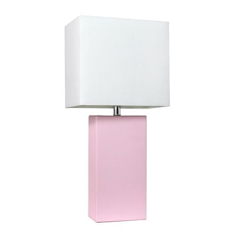 Click here for Elegant Designs Modern Leather Table Lamp With Whi... prices