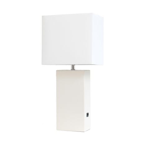 Click here for Elegant Designs Modern Leather Table Lamp With Usb... prices