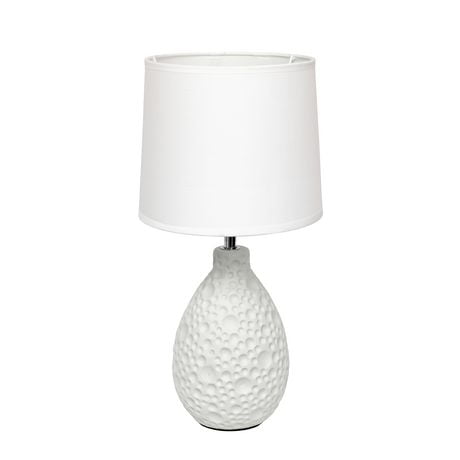 Click here for Simple Designs Textured Stucco Ceramic Oval Table... prices