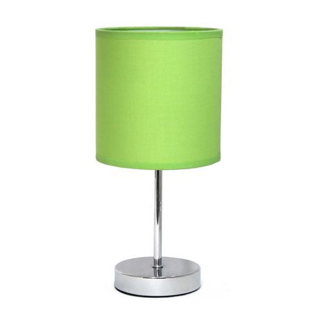 Click here for Simple Designs Chrome Mini Basic Table Lamp With F... prices