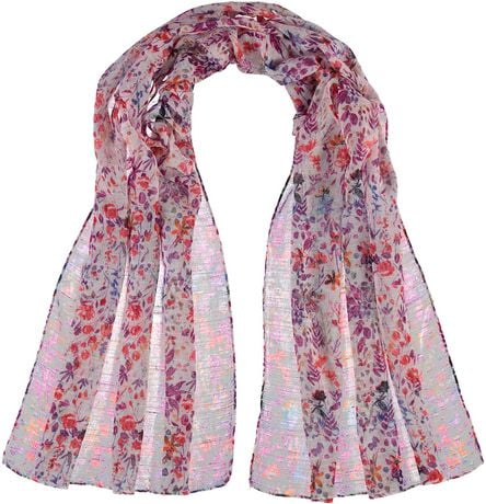 V. Fraas Ladies Dainty Floral Print Wrap Scarf - berry | Walmart Canada