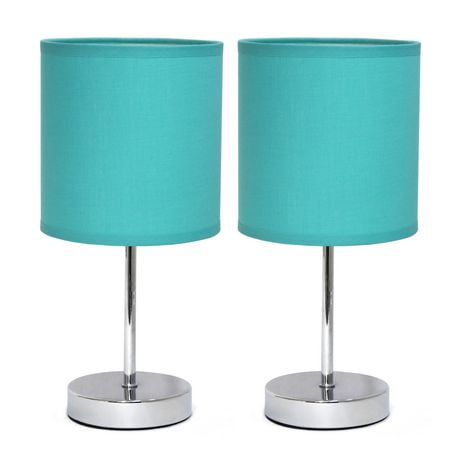 Click here for Simple Designs Chrome Mini Basic Table Lamp With F... prices