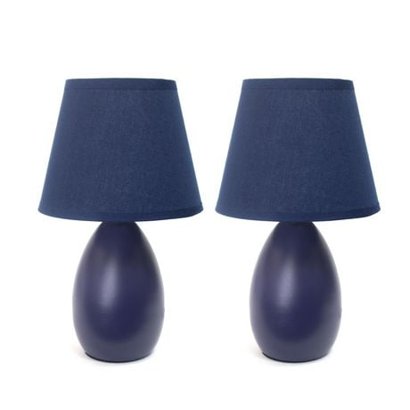 Click here for Simple Designs Mini Egg Oval Ceramic Table Lamp 2... prices