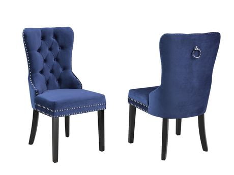 Click here for Brassex Inc Soho Dining Chair  Set Of 2  Navy Blue... prices