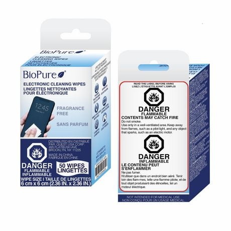 Click here for Biopure Electronics Cleaning Wipes White prices