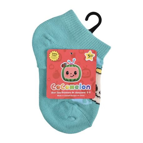 Cocomelon Toddler Girl's 3 Pack Low Cut Socks, Cocomelon Toddler 3pk ...