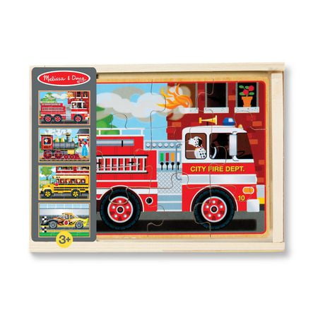Click here for Melissa & Doug Vehicle Puzzles In A Box Multi prices