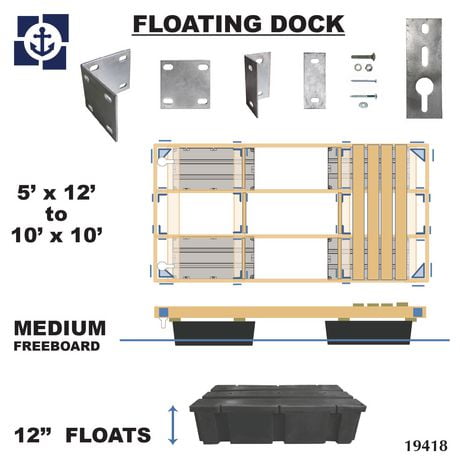 Multinautic's Floating Wood Dock Kit | Walmart Canada