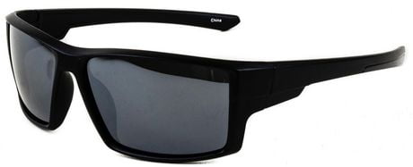 Click here for Athletic Works Mens Polarized Black Sport Sunglass... prices