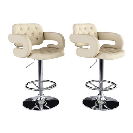 Click here for Corliving Adjustable Tufted Fabric Barstool With A... prices