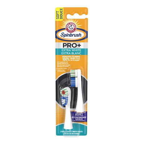 Click here for Arm & Hammer Spinbrush Pro+ Extra White Soft Repla... prices
