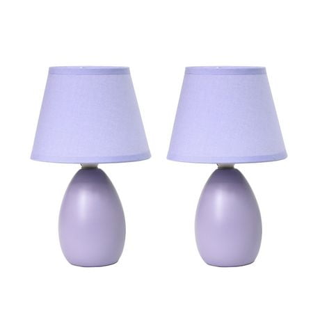 Click here for Simple Designs Mini Egg Oval Ceramic Table Lamp 2... prices