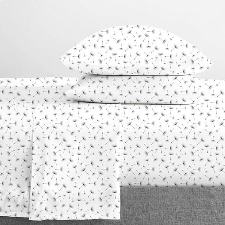 Montebello Flannel Queen Sheet Set Make a wish | Walmart Canada
