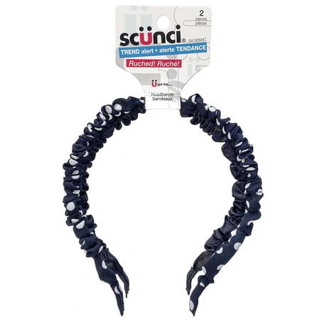 Click here for Scunci Ruched Headbands Black  White prices