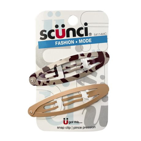 Click here for Scunci Leopard Snap Clips Brown prices