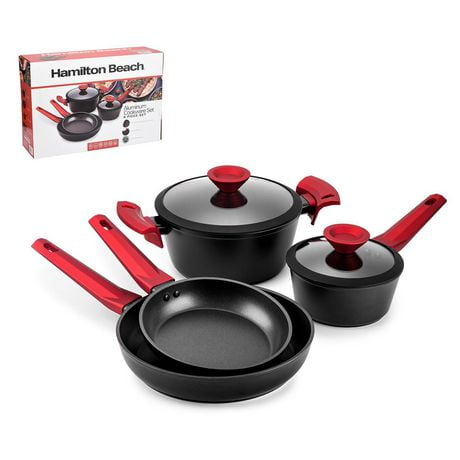 Hamilton Beach – 6 Piece Aluminum Cookware Set | Walmart Canada