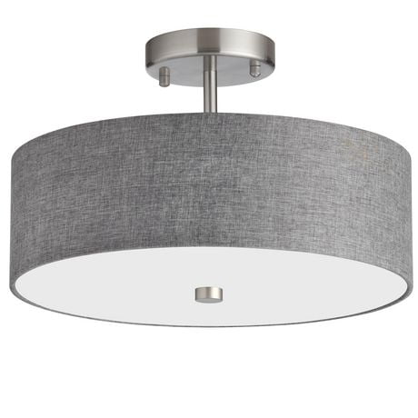 Click here for Dainolite 571-143Sf-Sc-Gry Grey Semi-Flush Mount G... prices