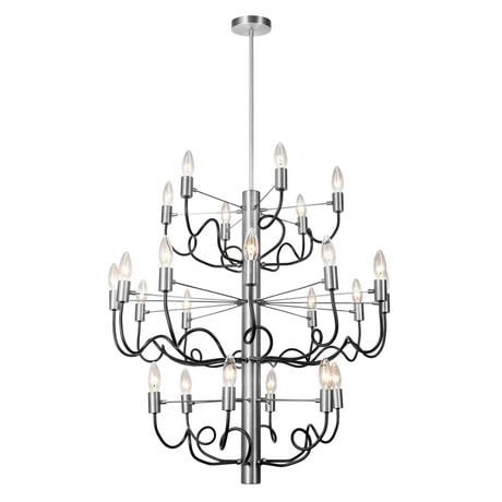Click here for Dainolite Aba-2824C-Sc-Mb Satin Chrome/Matte Black... prices