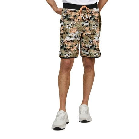 Click here for Mexx Men S Swim Trunks Hawaiian Print Foliage Khak... prices