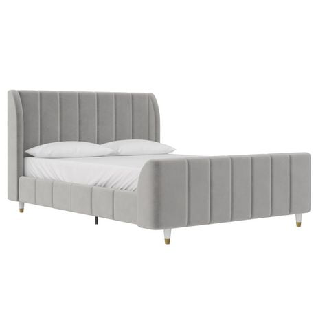Click here for Dhp Little Seeds Valentina Upholstered Bed Gray Fu... prices