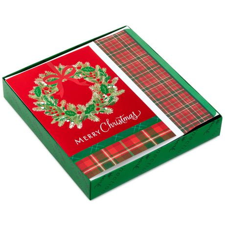 Walmart-exclusive boxed Christmas cards include 24 cards/24 designed ...