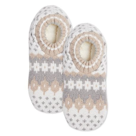 George Women's Fair Isle Low-Cut Slipper Socks | Walmart Canada