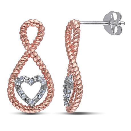 Click here for Miabella Diamond-Accent Two-Tone Sterling Silver I... prices