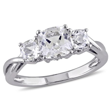 Click here for Miabella 2 Carat T. G.W Created White Sapphire And... prices