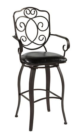 Click here for Linon Zina Crested Back Counter Stool Powder Coati... prices