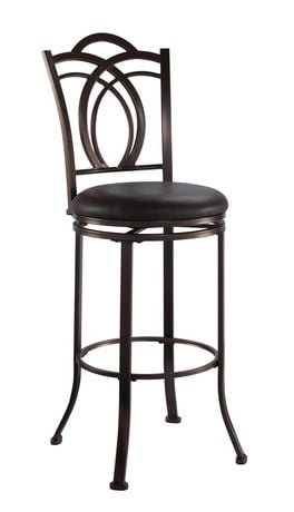 Click here for Linon Quinn Metal Bar Stool Coffee Brown # prices