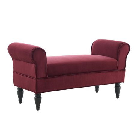 Click here for Linon Thea Berry Bench Dark Mahogany # prices