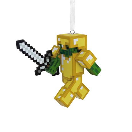 Hallmark Minecraft Zombie With Sword and Armor Christmas Ornament ...