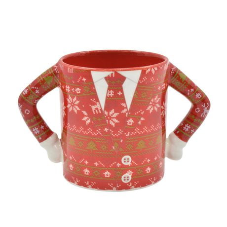 HOLIDAY TIME REINDEER SUIT DESIGN UGLY SWEATER MUG - Walmart.ca